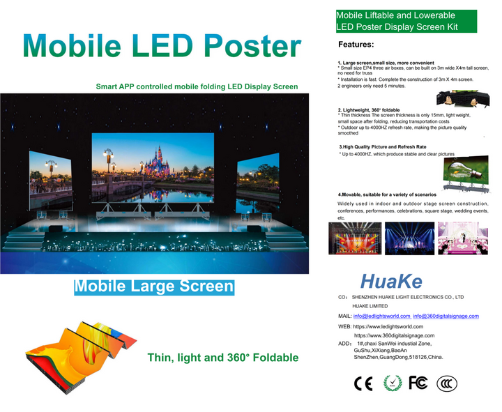 Foldable and Liftable LED Display Screen – 360DigitalSignage