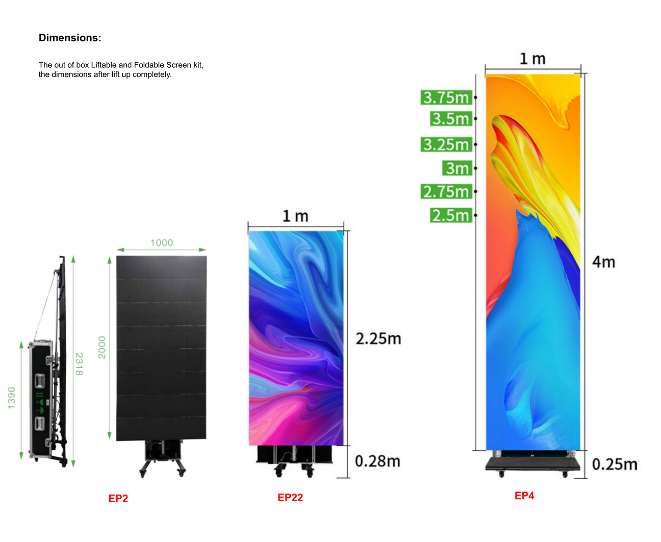 Foldable and Liftable LED Display Screen – 360DigitalSignage
