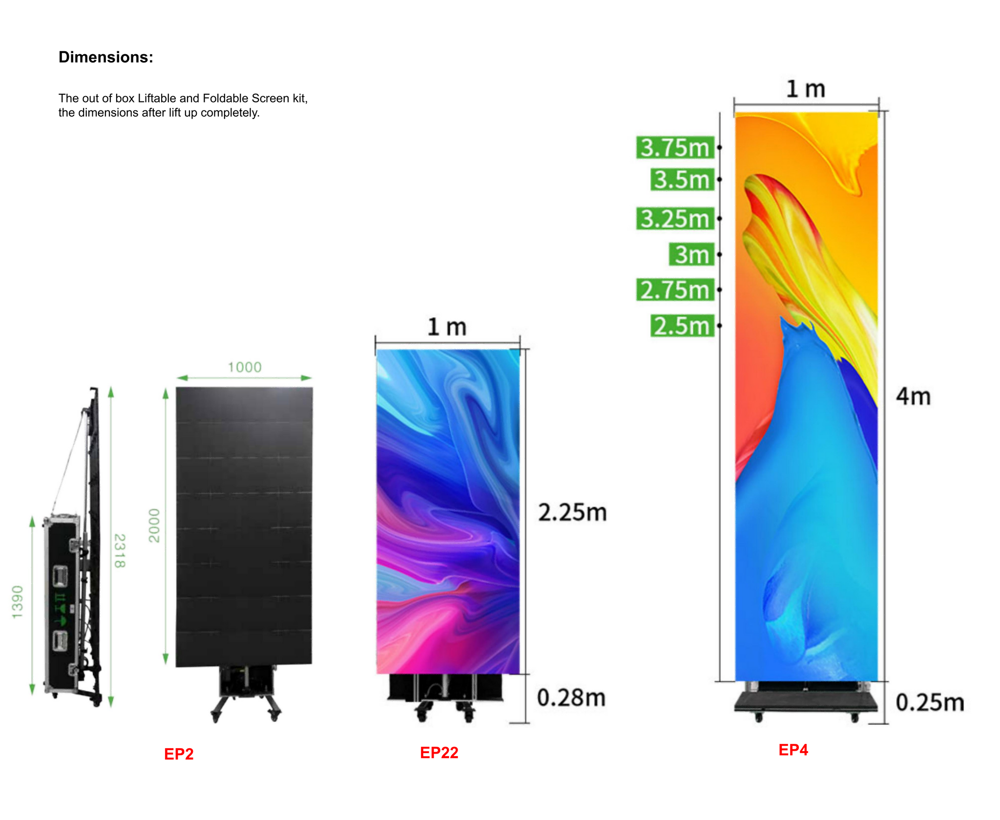 Foldable and Liftable LED Display Screen – 360DigitalSignage
